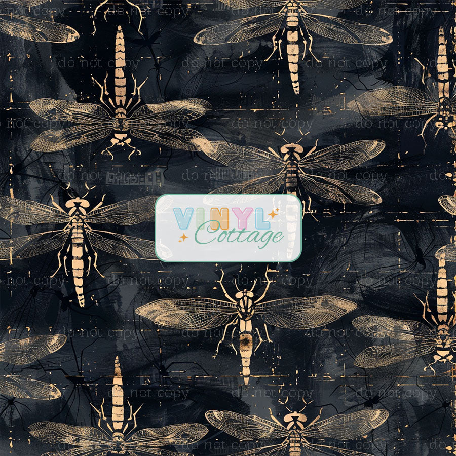 Golden Dragonfly – Vinyl Cottage