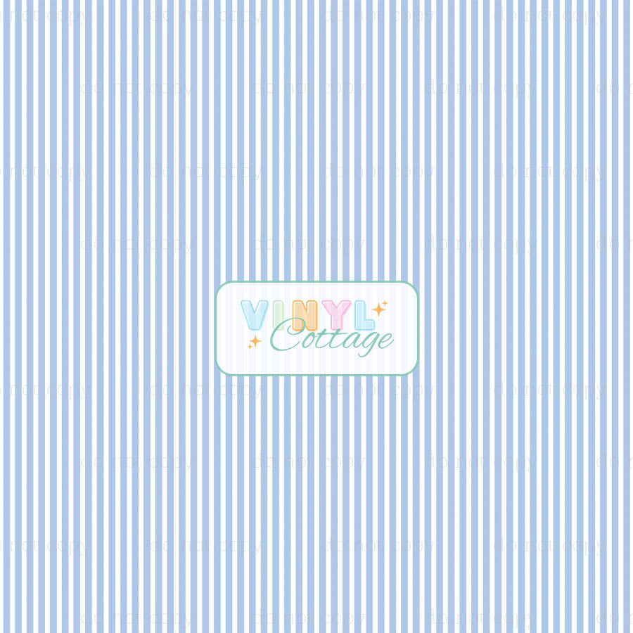Preppy Blue Stripes ~ 1425 – Vinyl Cottage