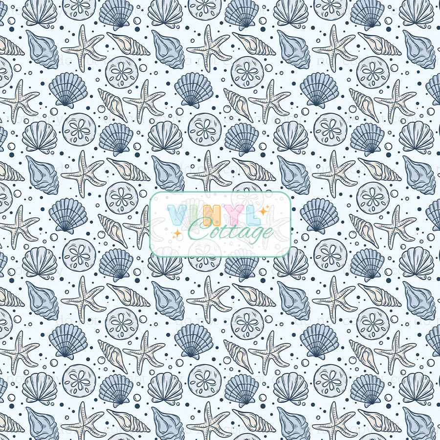 Blue Seashells ~ 1489 – Vinyl Cottage