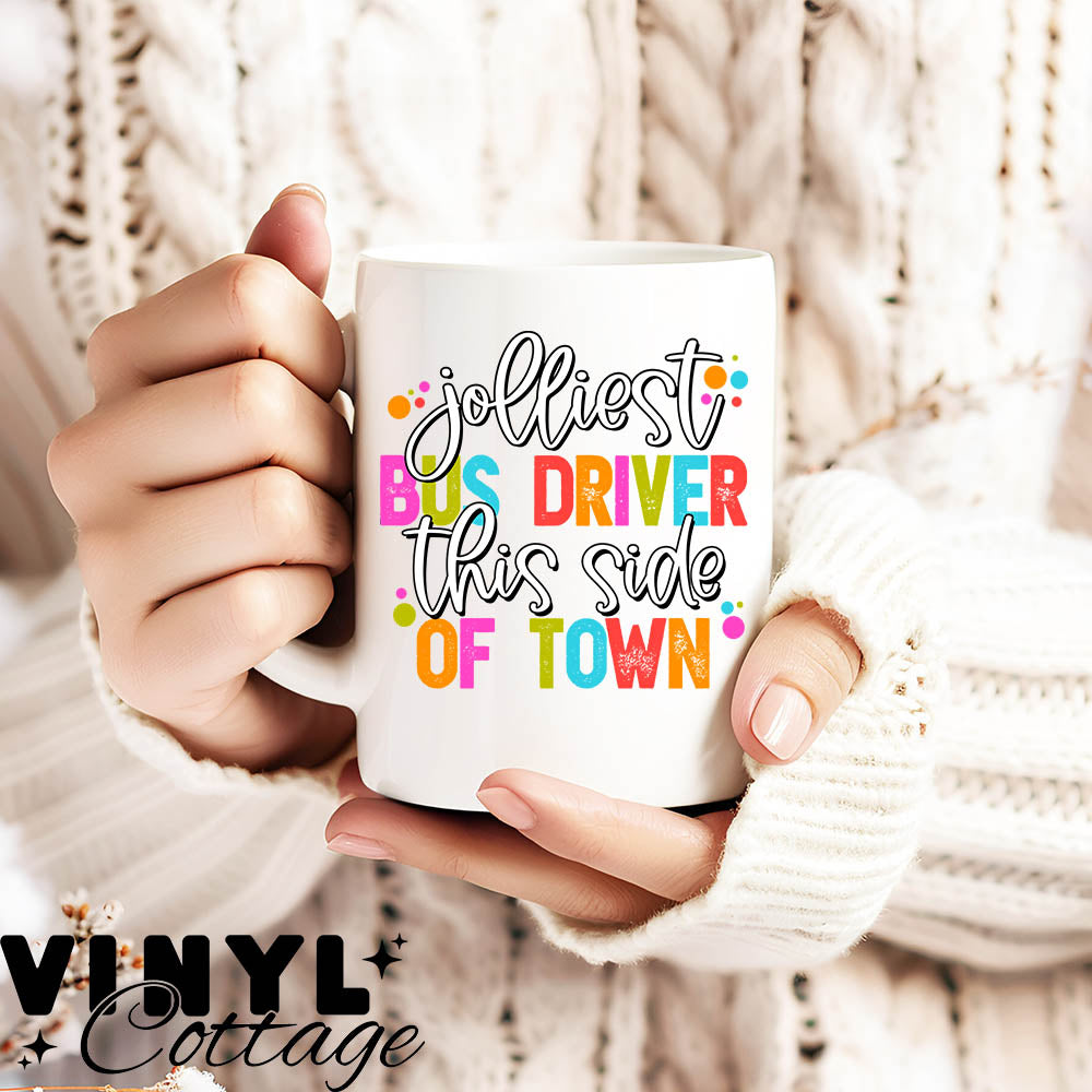 Jolliest Bus Driver ~ UV DTF DECAL – Vinyl Cottage