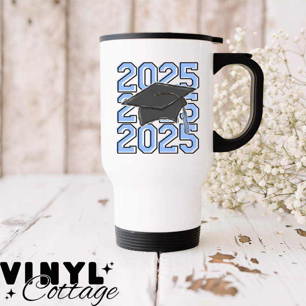 Grad Cap ~ Columbia Blue ~ UV DTF DECAL – Vinyl Cottage
