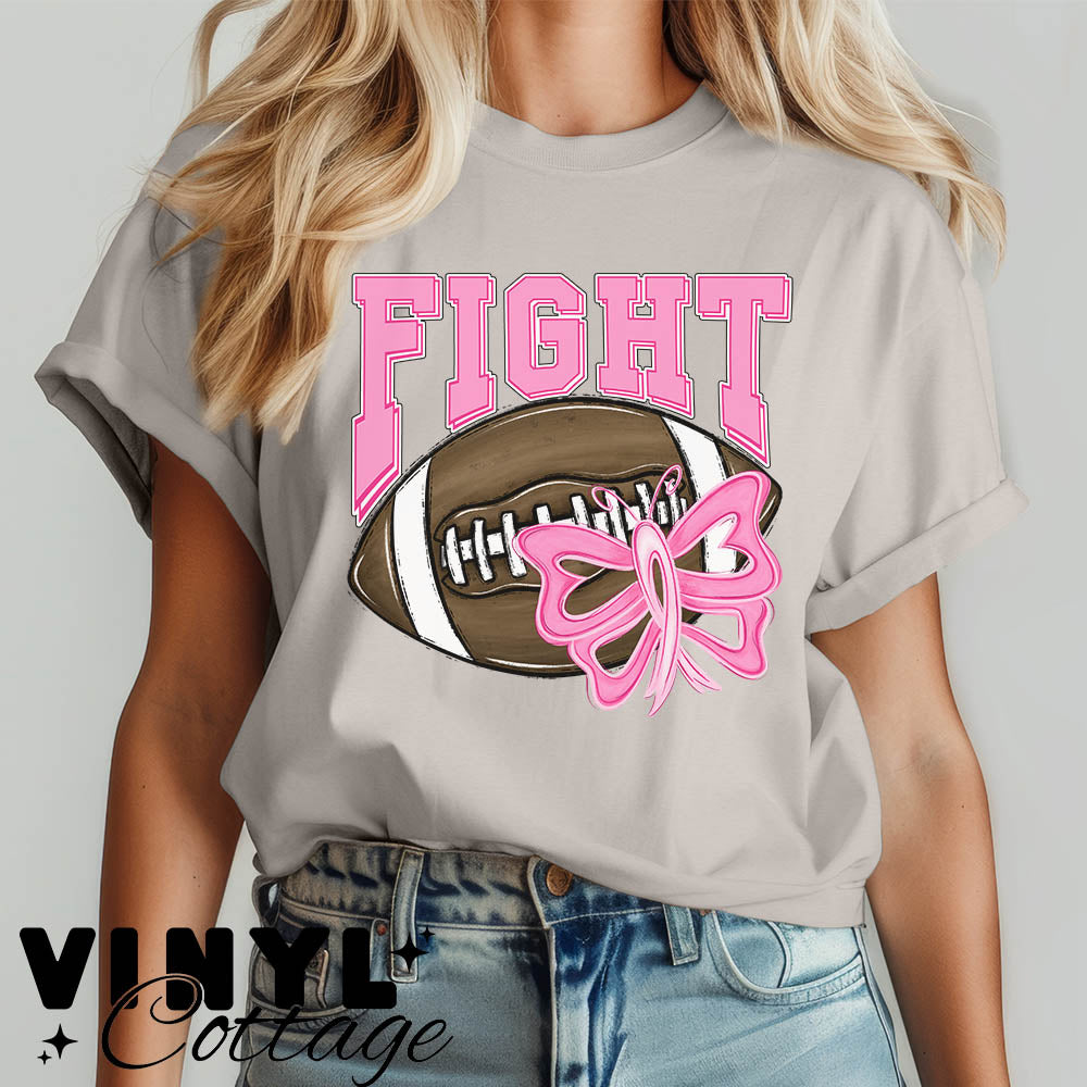 Fight Football Butterfly No Flowers ~ DTF Transfer – Vinyl Cottage