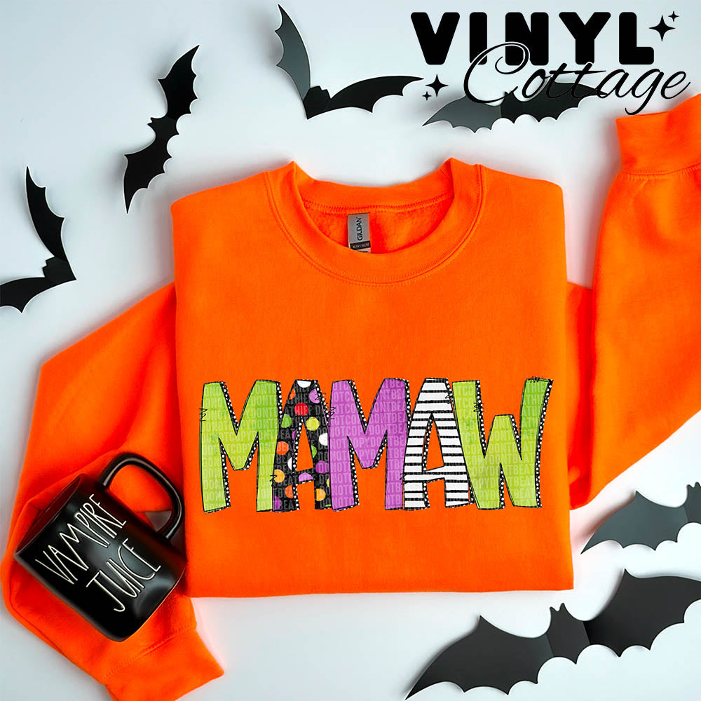 Halloween Names ~ Mamaw ~ DTF Transfer – Vinyl Cottage