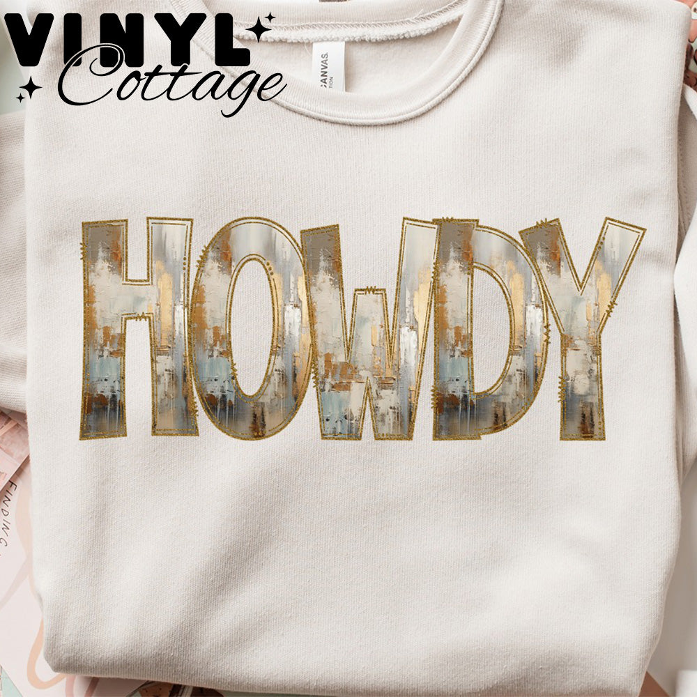 Howdy ~ DTF Transfer – Vinyl Cottage
