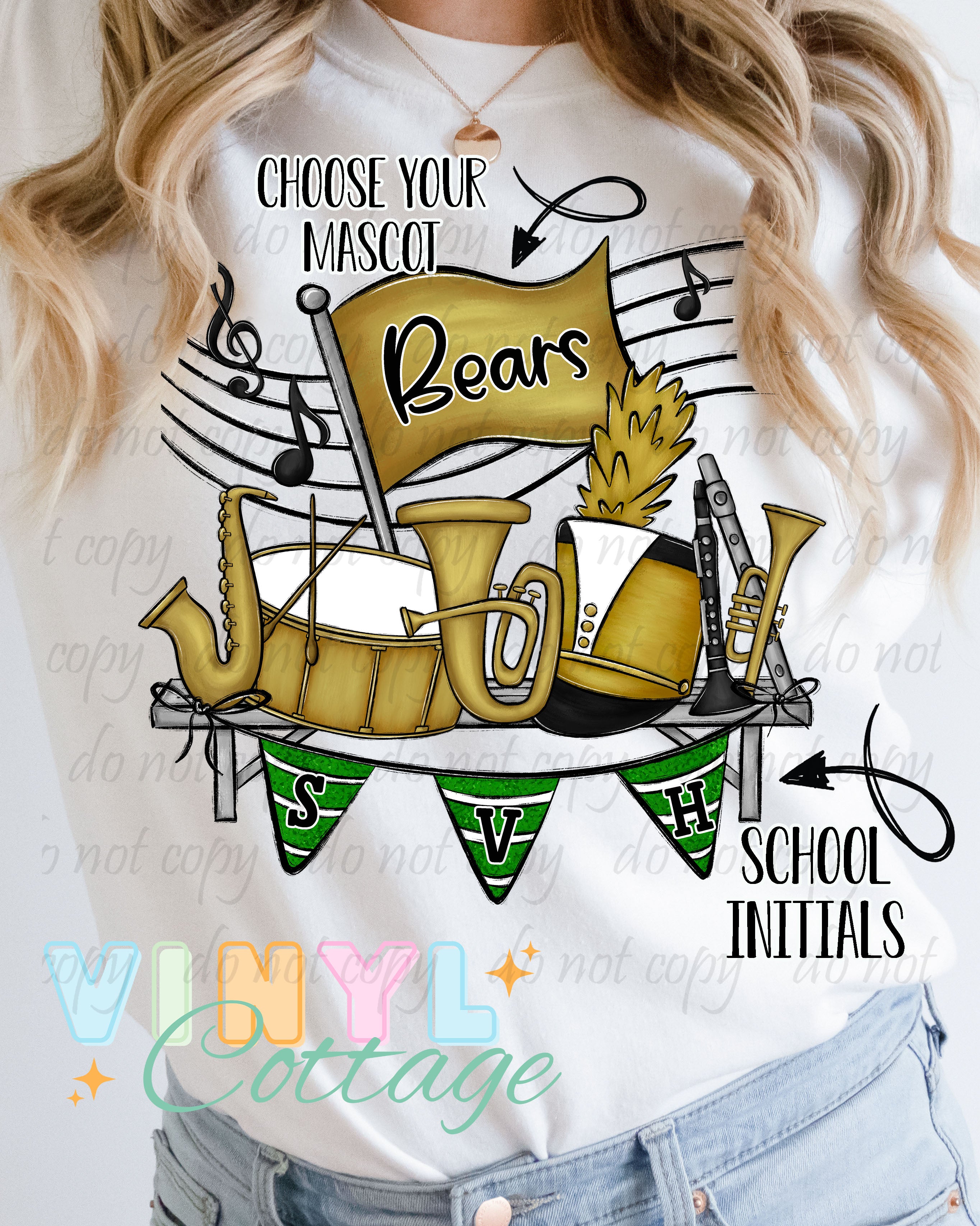 Custom Marching Band ~ DTF Transfer – Vinyl Cottage