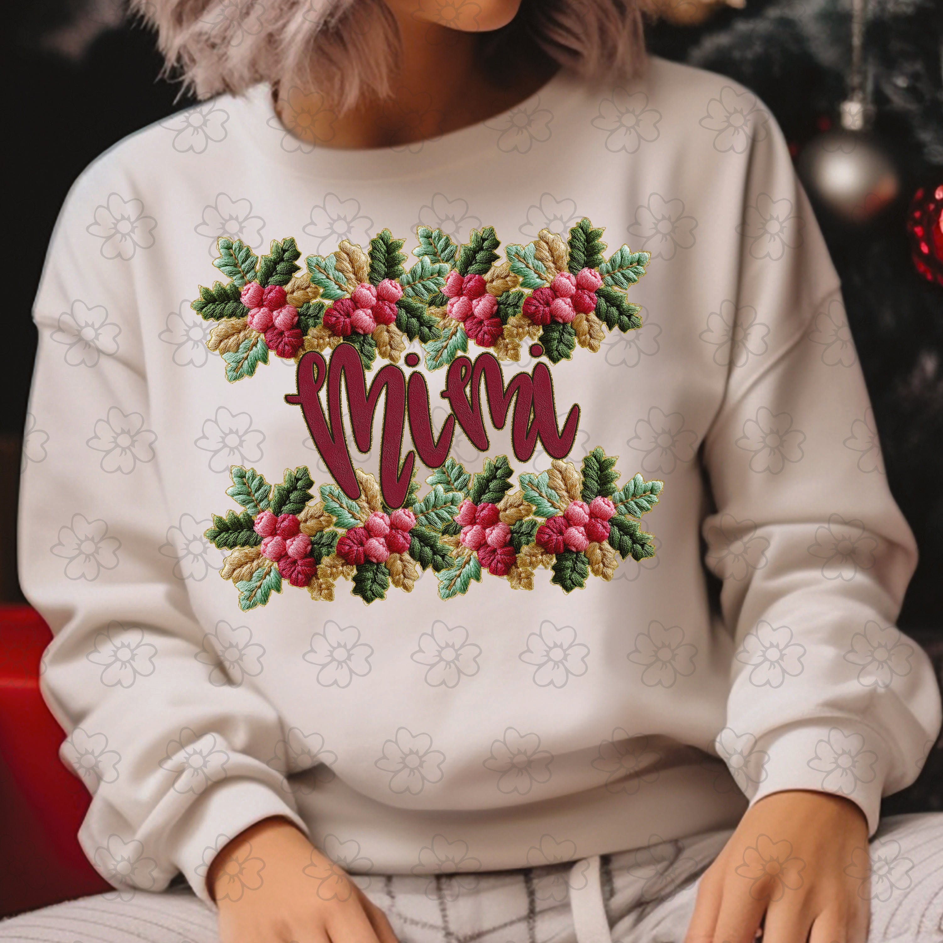 Mimi ~ French Knot Christmas ~ SAG25 ~ DTF Transfer – Vinyl Cottage