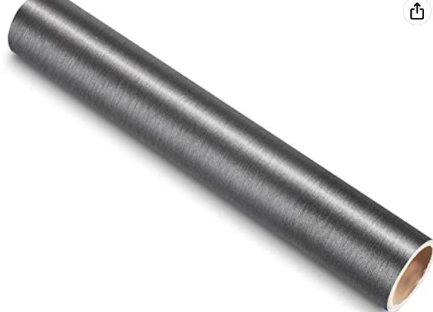 Satin Brushed Dark Gray Adhesive Sheet – Vinyl Cottage