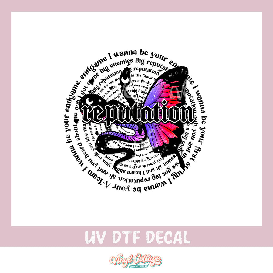 WC333 ~ UV DTF DECAL ~ Rep – Vinyl Cottage