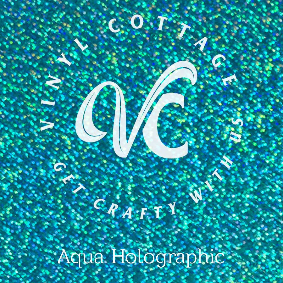 Aqua Holographic HTV – Vinyl Cottage