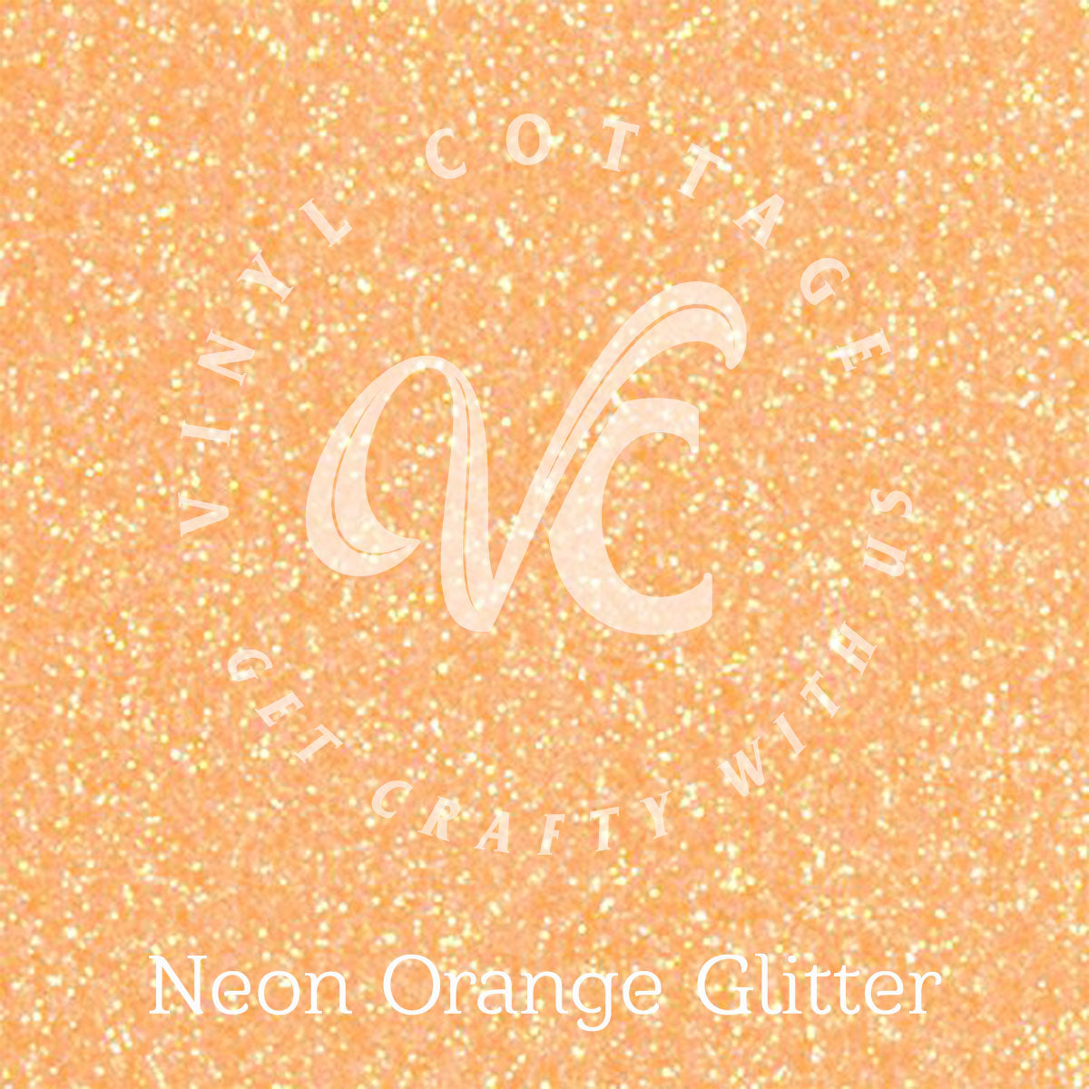 Neon Orange Glitter HTV – Vinyl Cottage